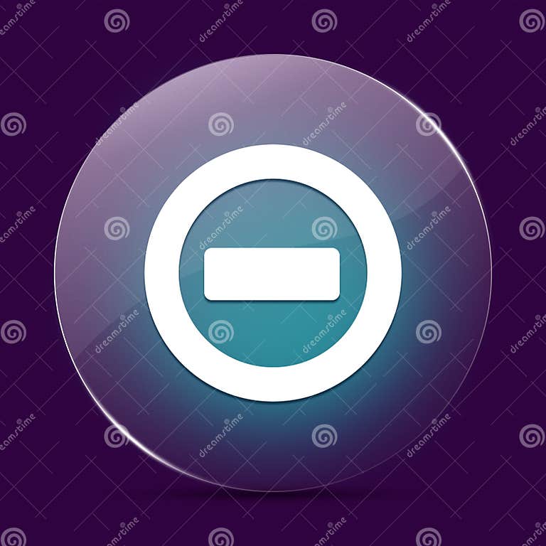 ERROR Moonlight Glass Round Button Abstract on a Dark Purple Background ...