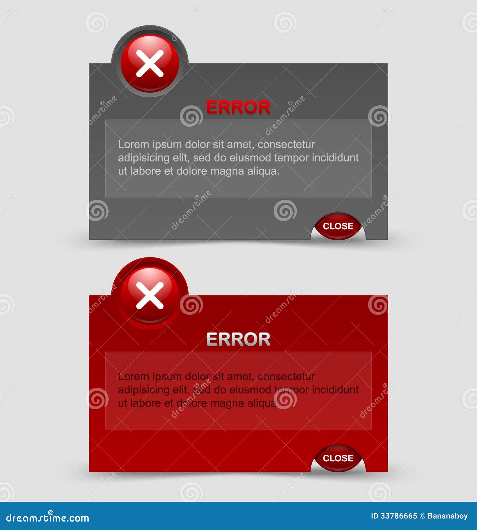 Error notification windows stock vector. Illustration of interface ...