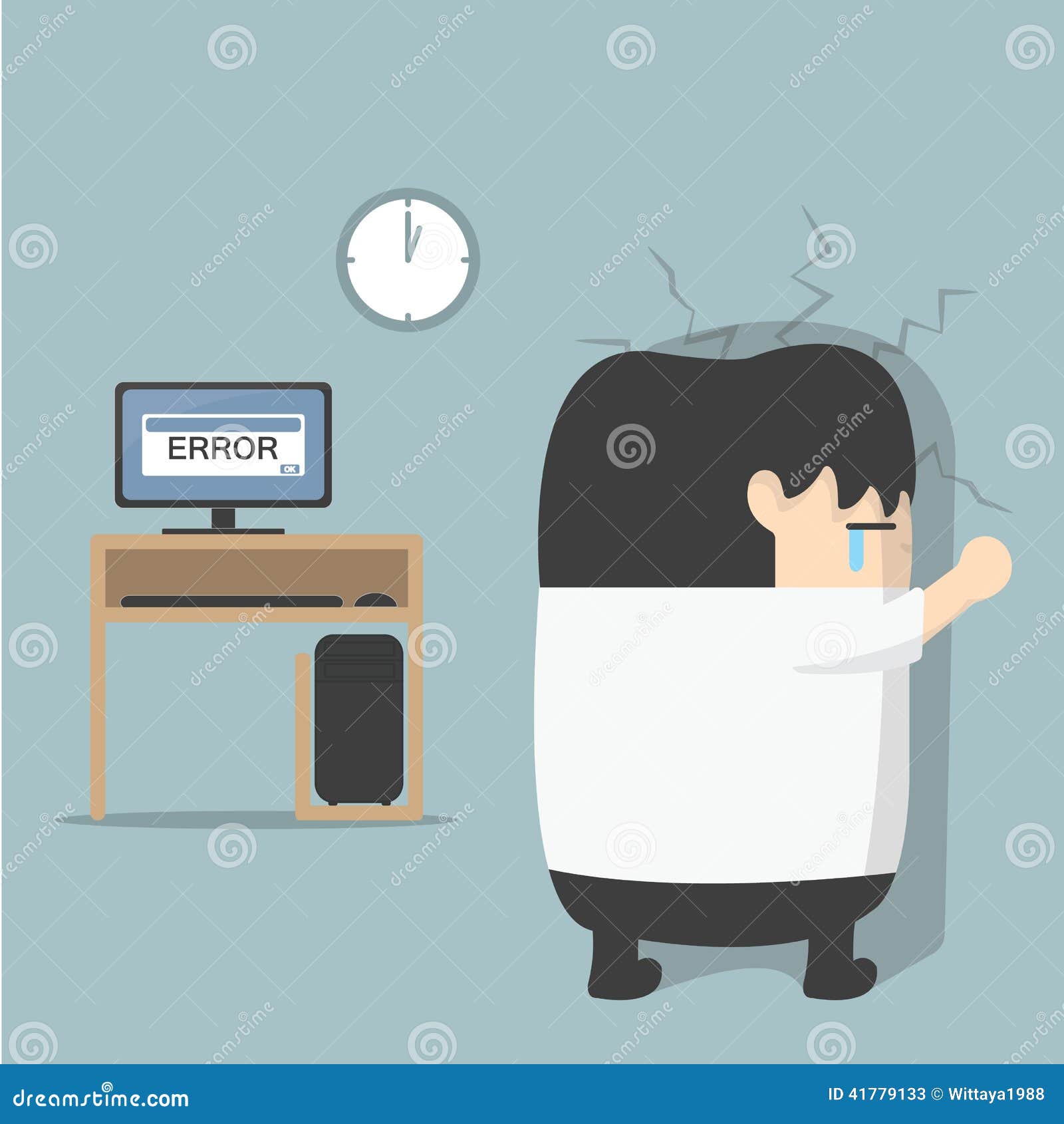 Error ok stock vector. Illustration of angry, annoyed - 41779133
