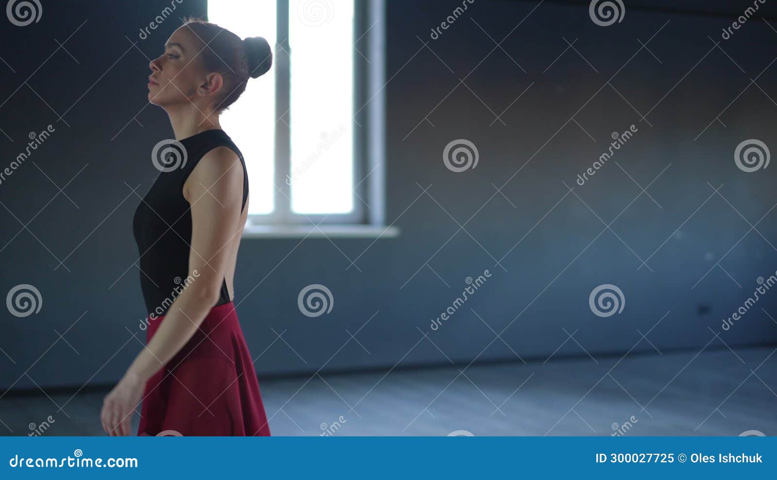Error when Performing a Complex Movement. a Ballerina Approaches the ...