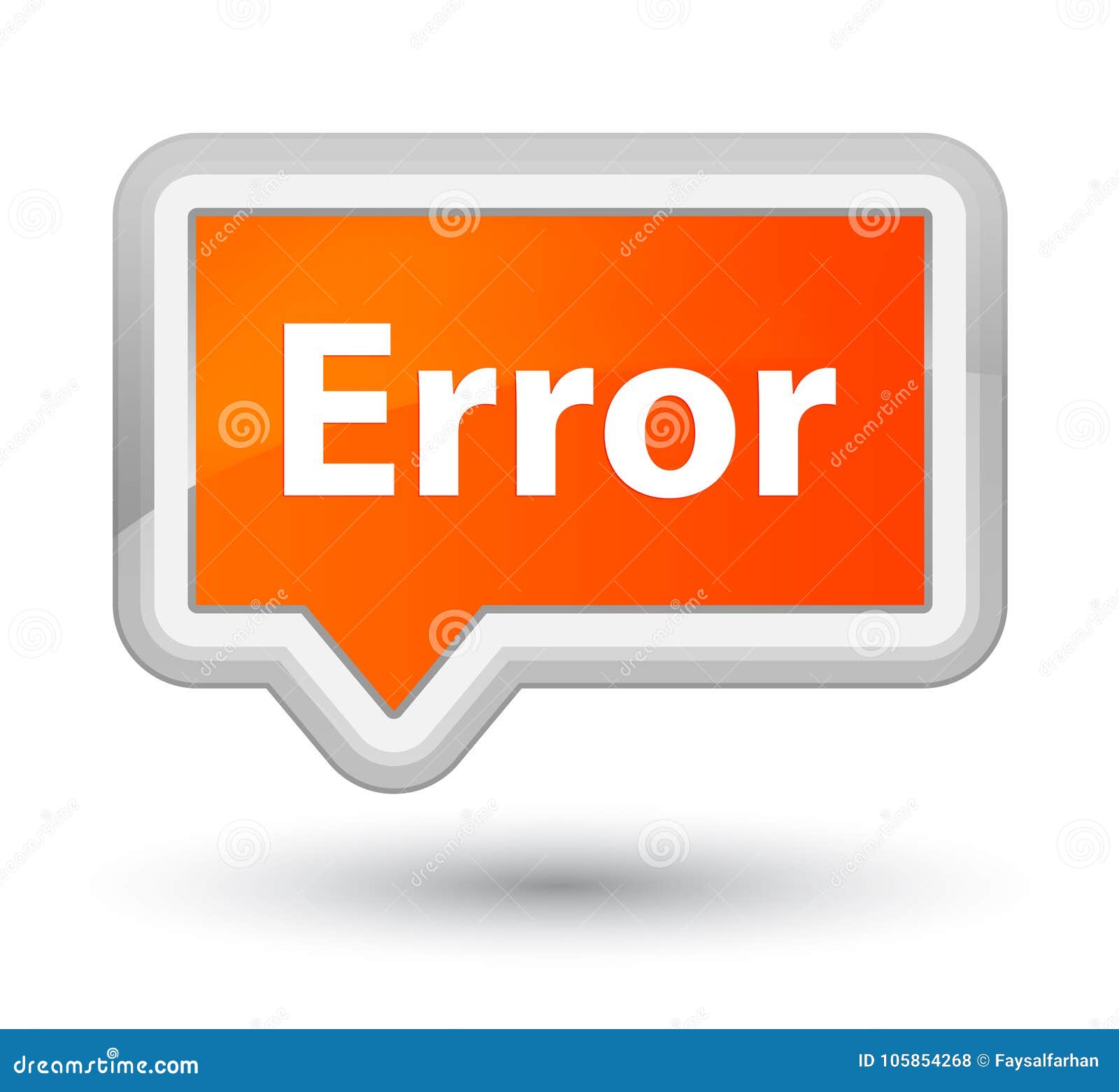 Error Prime Orange Banner Button Stock Illustration - Illustration of ...