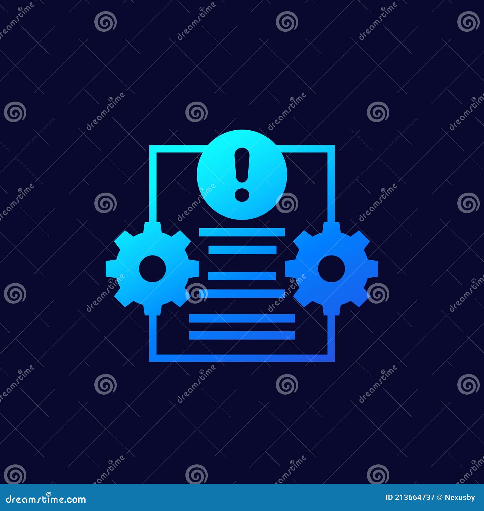Error Report or Failed Test Vector Icon Stock Vector - Illustration of ...