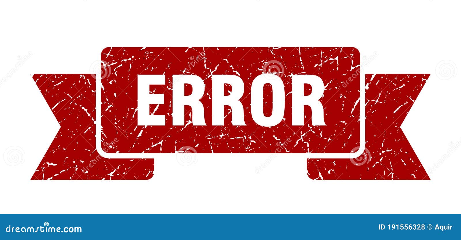 Error Ribbon. Error Grunge Band Sign Stock Vector - Illustration of ...