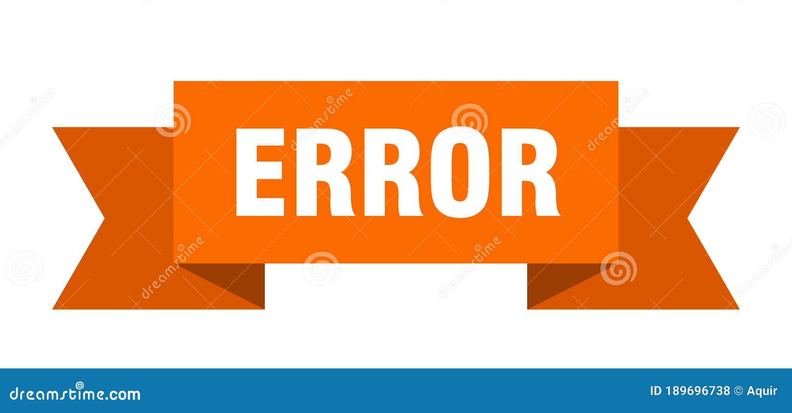 Error Ribbon. Error Isolated Band Sign Stock Vector - Illustration of ...