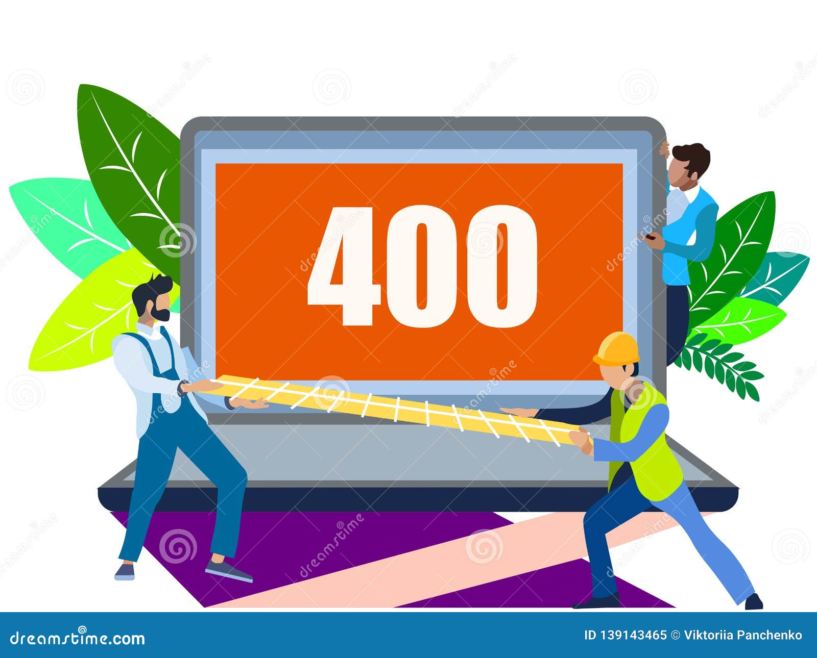 Error 400 Screen. the Server Did Not Like Your Request. in Minimalist ...