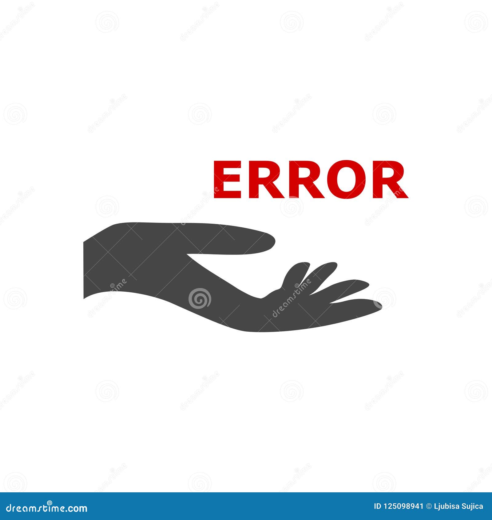 Error Sign, Error Message, Simple Vector Icon Stock Vector ...