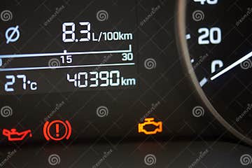 Error Signs on Car Dashboard Stock Photo - Image of error, check: 157218210