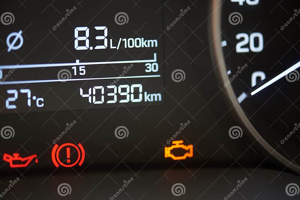 Error Signs on Car Dashboard Stock Photo - Image of error, check: 157218210