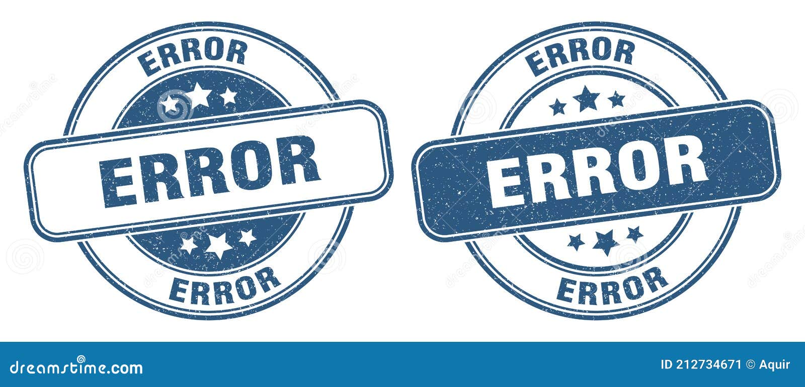 Error Stamp. Error Label. Round Grunge Sign Stock Vector - Illustration ...