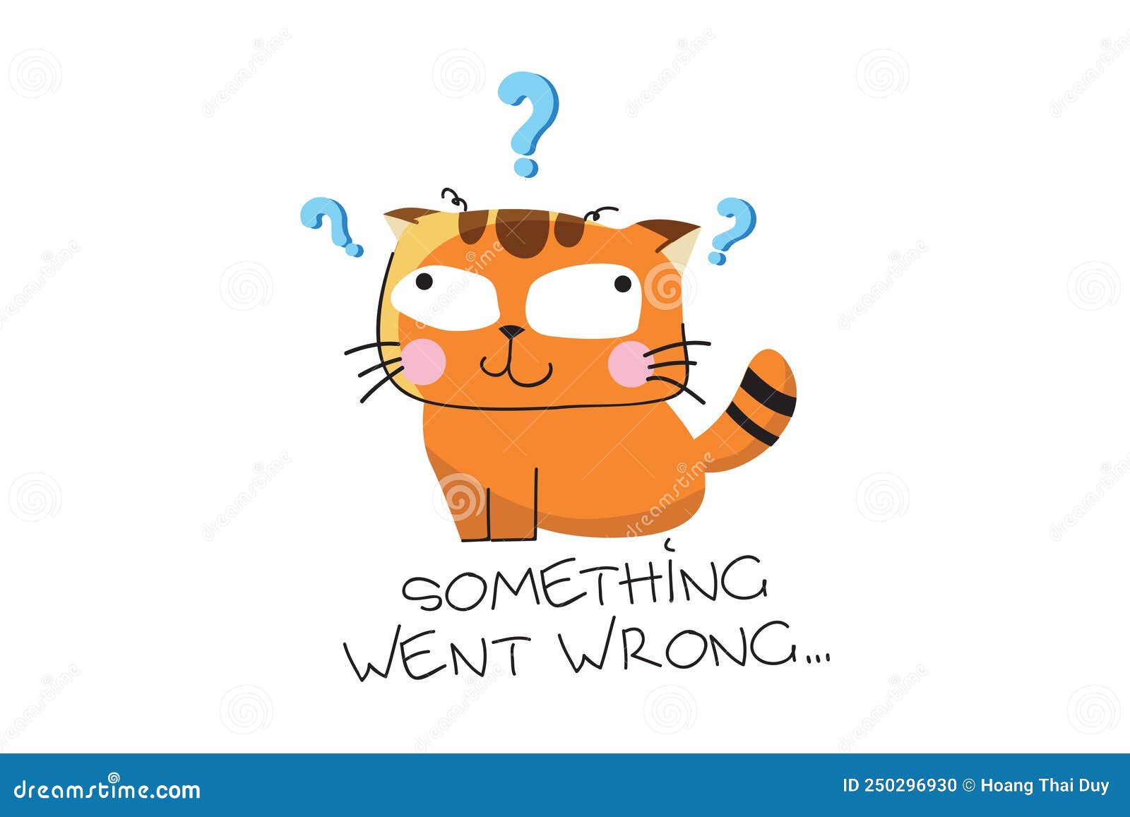 Some Thing Went Wrong Illustration Concept. Stock Vector - Illustration ...