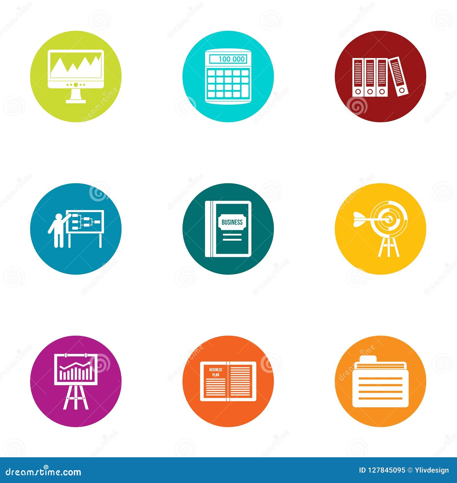 Statistics Icons Vector Illustration | CartoonDealer.com #40981276