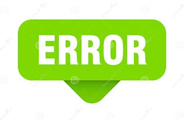 Error Sticker. Error Sign on Transparent Background Stock Vector ...