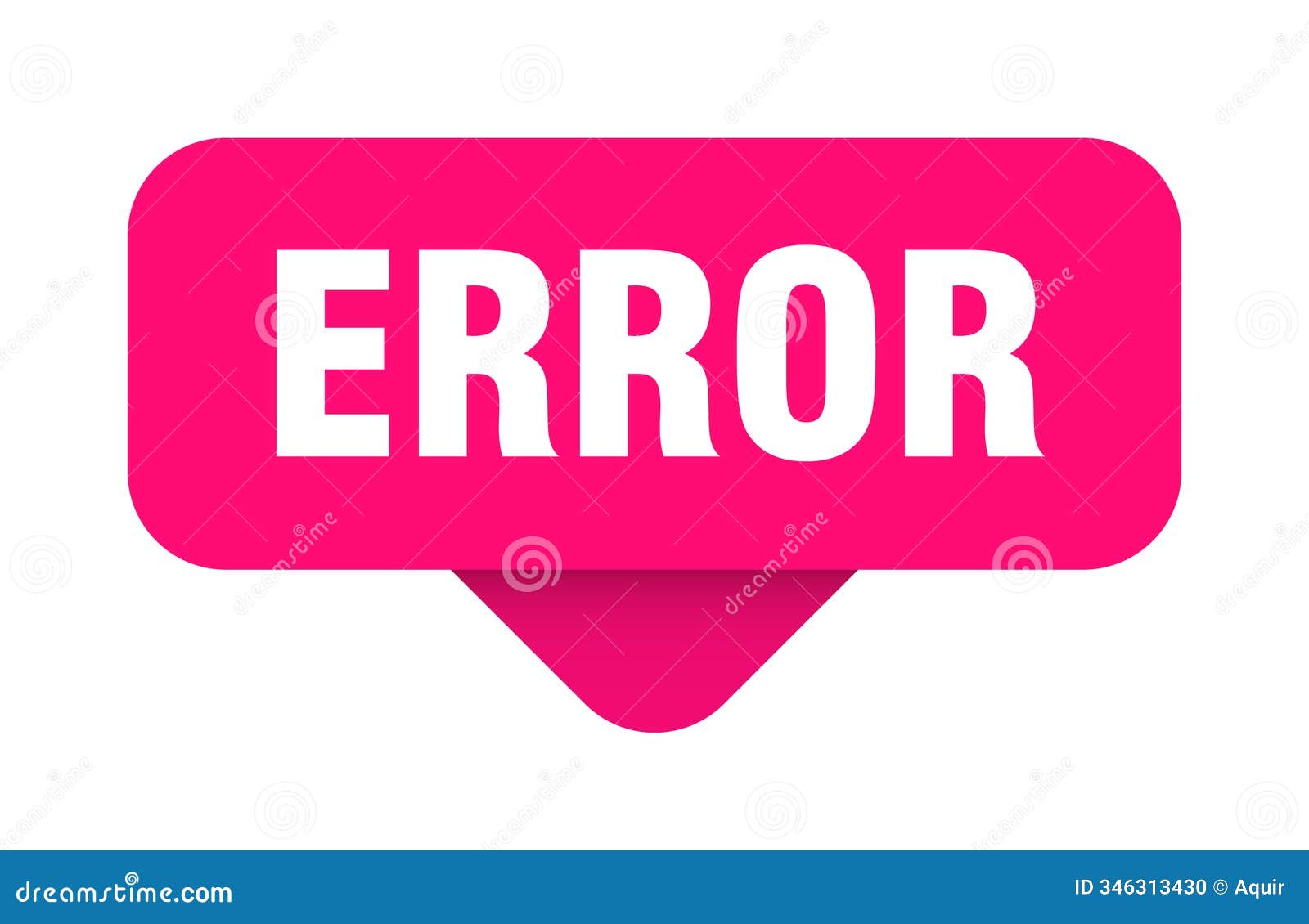 Error Sticker. Error Sign on Transparent Background Stock Vector ...