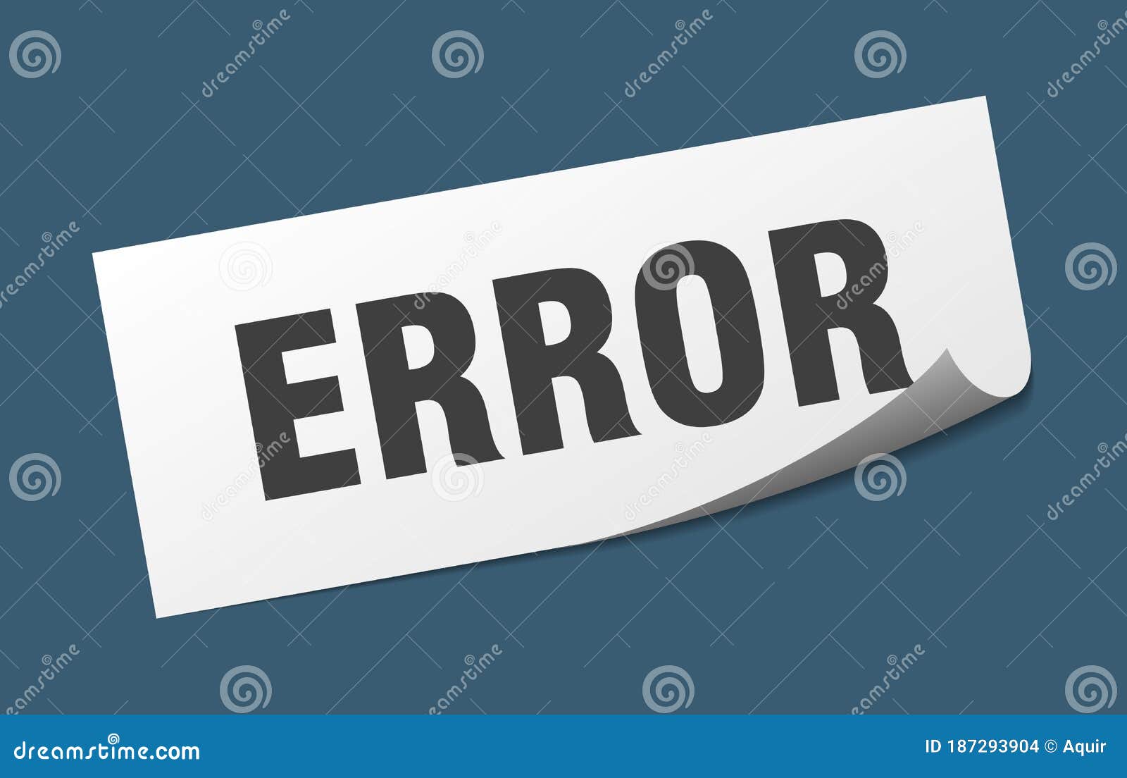 Error Sticker. Error Square Isolated Sign Stock Vector - Illustration ...