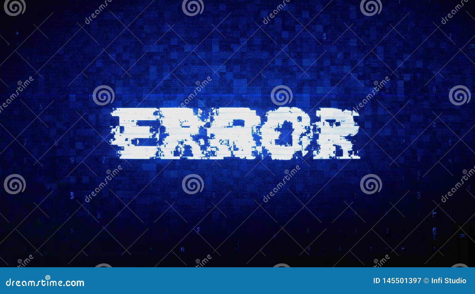 Error Text Digital Noise Twitch Glitch Distortion Effect Error ...