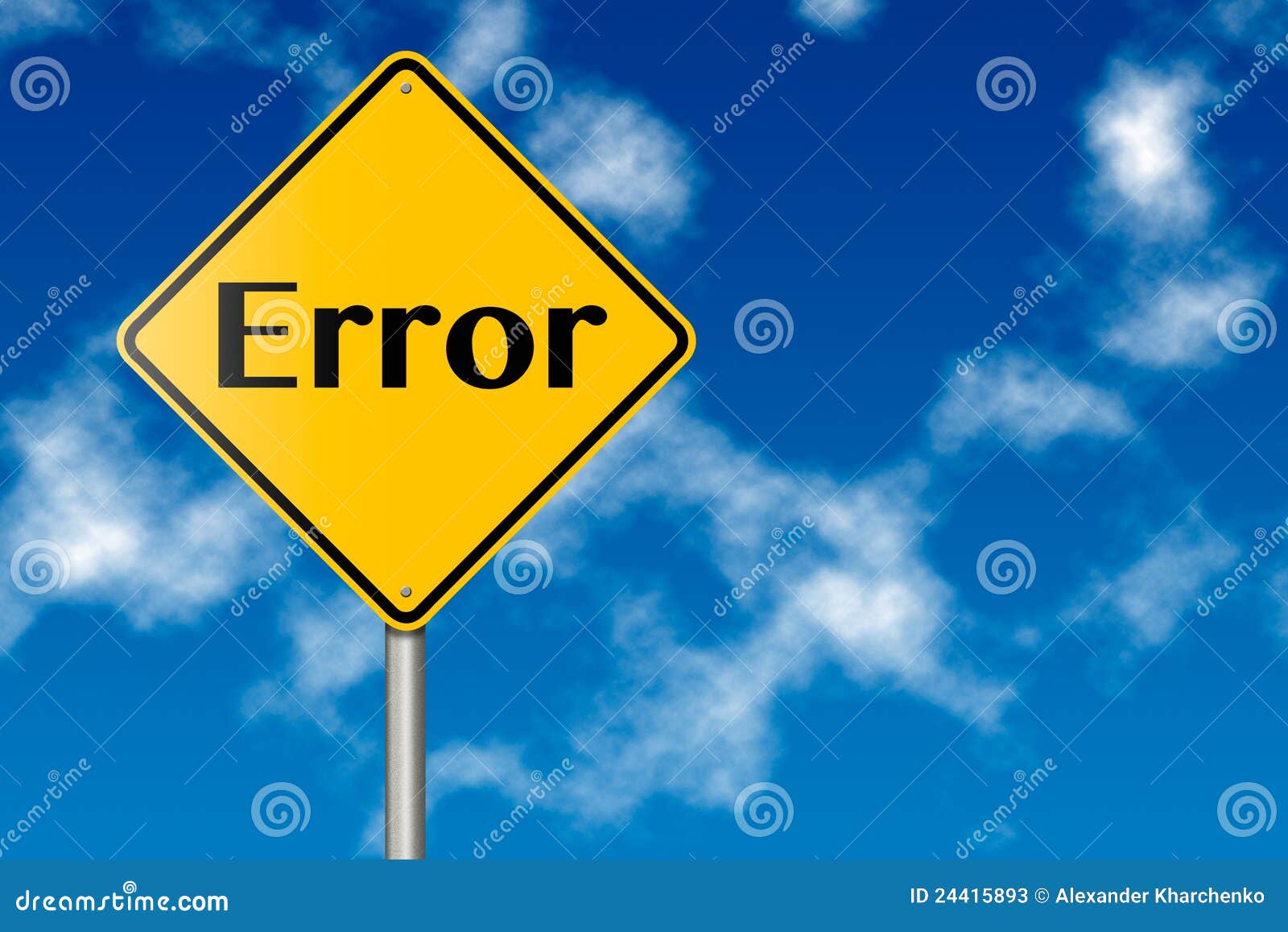 Error traffic sign stock image. Image of internet, support - 24415893