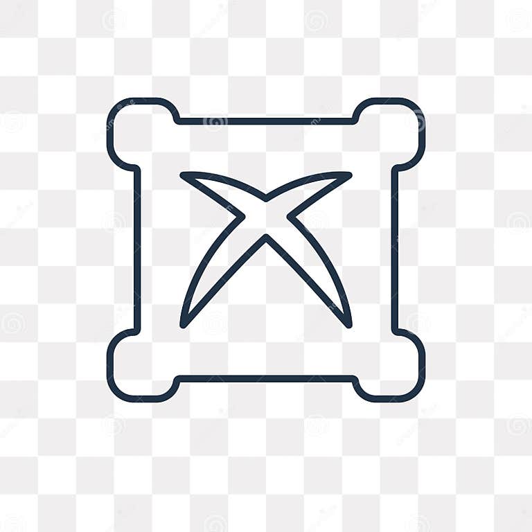 Error Vector Icon Isolated on Transparent Background, Linear Err Stock ...