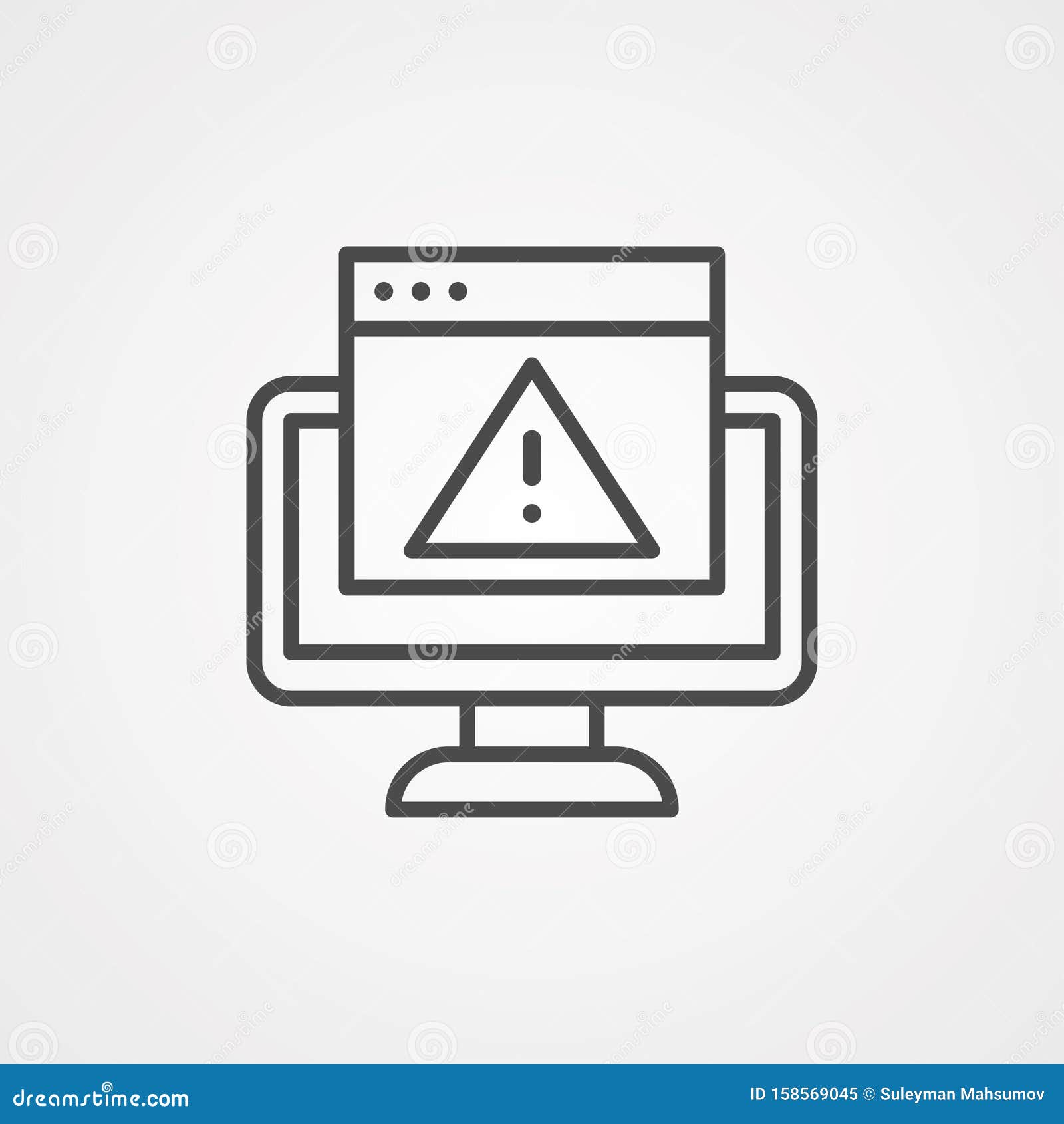 Error Vector Icon Sign Symbol Stock Illustration - Illustration of ...