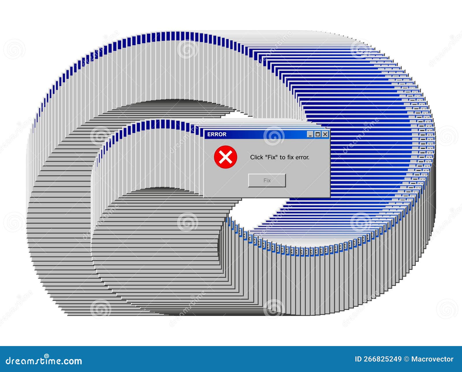 Error Window Trail Composition Stock Illustration - Illustration of ...