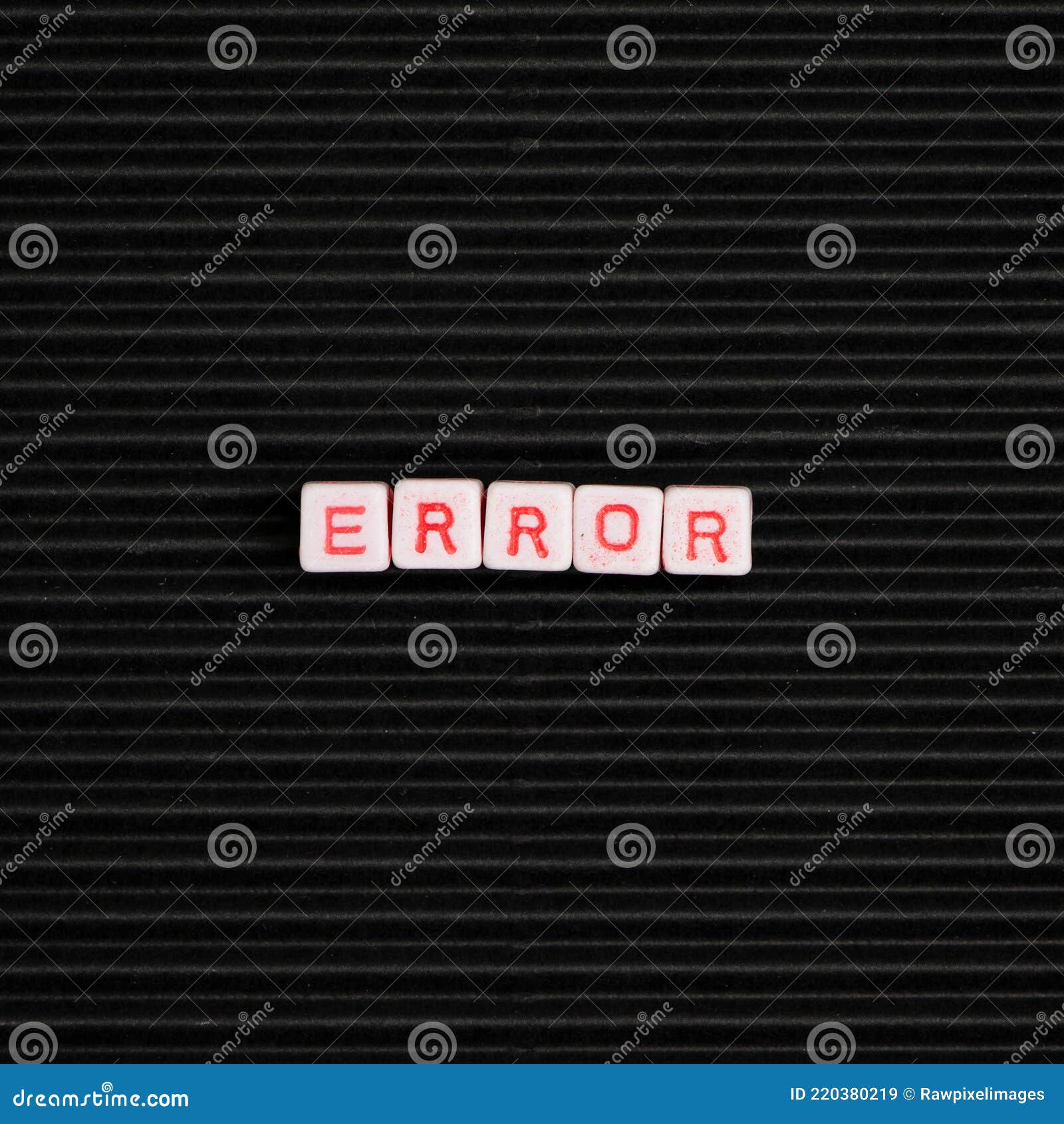 ERROR Word On Blue Background Composed From Colorful Abc Alphabet Block ...