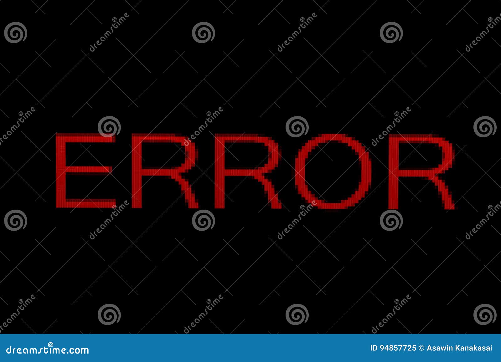 ERROR Word On Blue Background Composed From Colorful Abc Alphabet Block ...