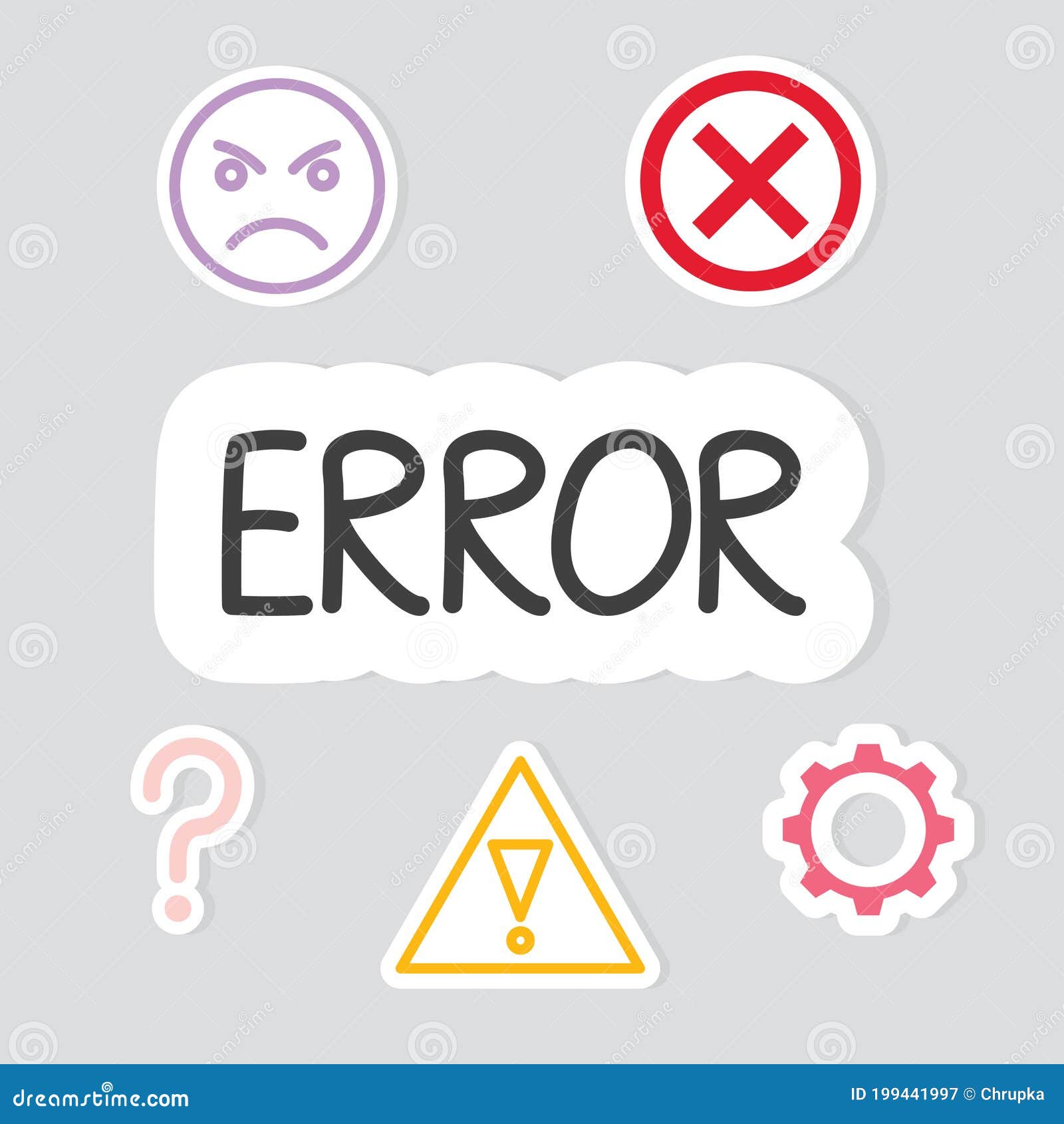 Error word concept stock vector. Illustration of internet - 199441997