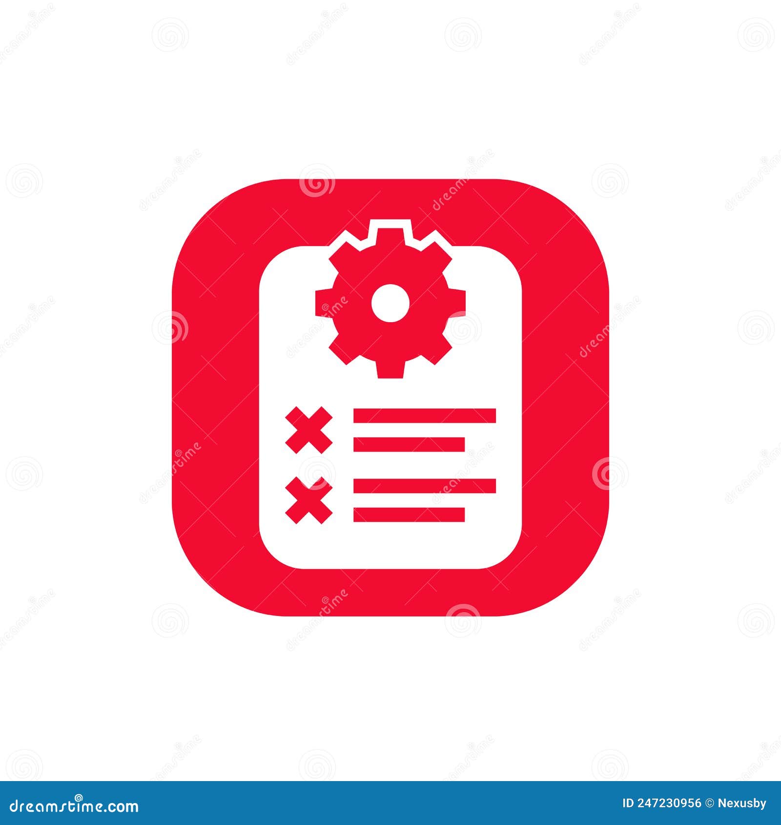 Errors in Process, Report, Failed Test Icon Stock Vector - Illustration ...