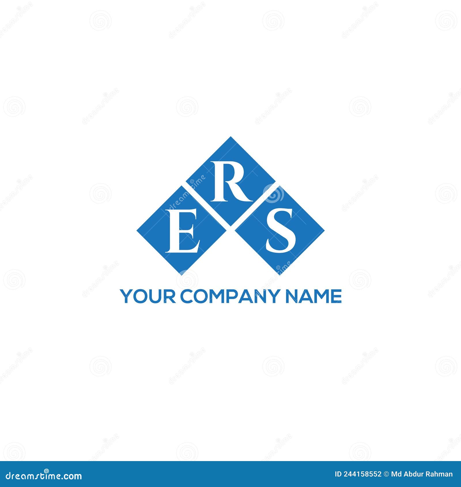 ERS Letter Logo Design on White Background. ERS Creative Initials ...