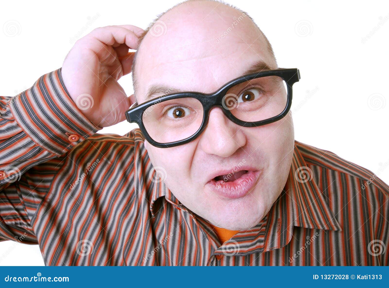 Erstaunt stockfoto. Bild von kratzer, suchen, dumm, unerfahren - 13272028