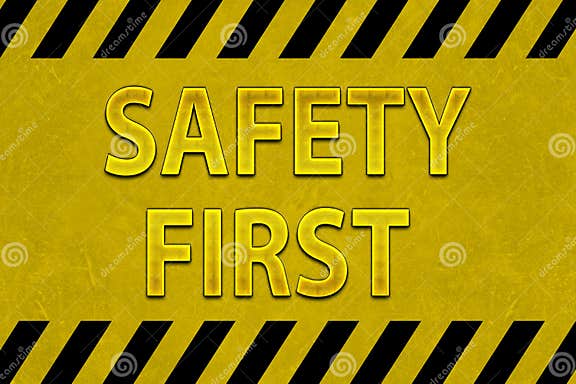 Erstes Zeichen Der Sicherheit Stock Abbildung - Illustration von ...