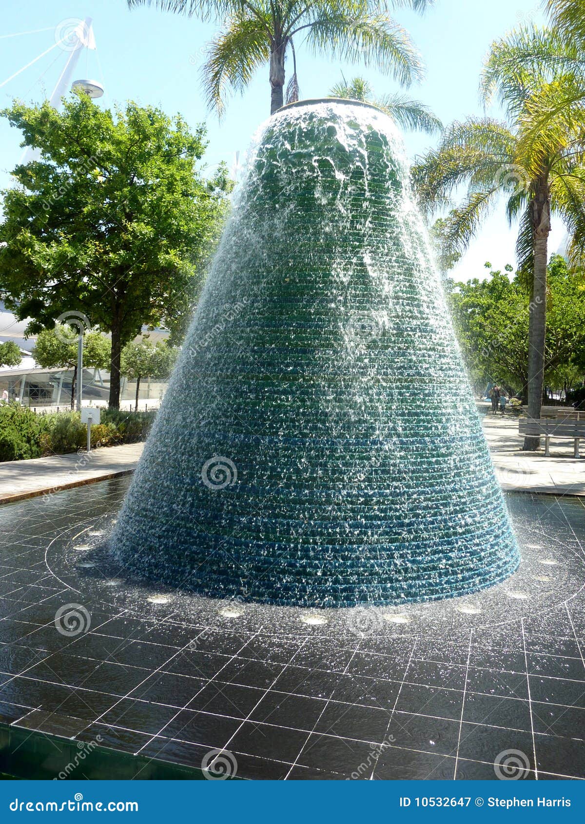 Erupting fountain stock image. Image of modern, lisbon - 10532647