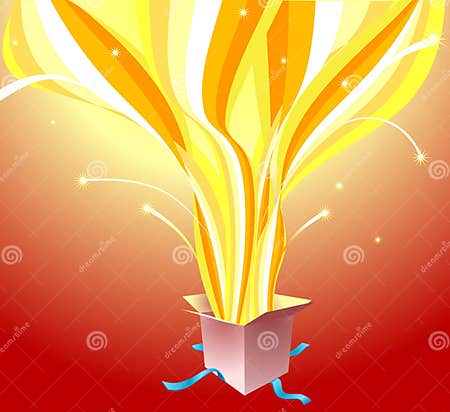 Erupting Present stock vector. Illustration of brainstorming - 1852863