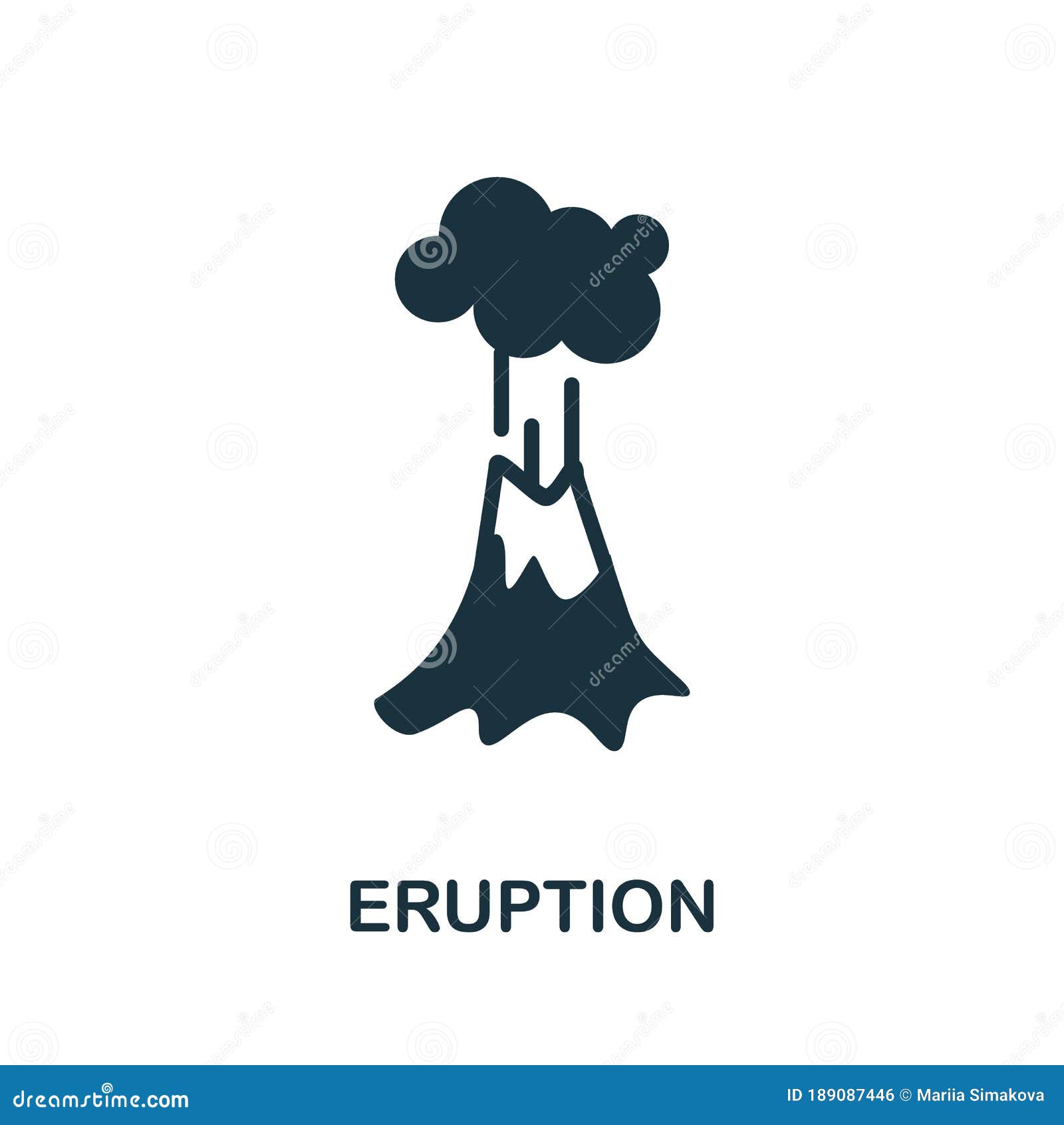 Eruption Icon. Monochrome Simple Eruption Icon for Templates, Web ...