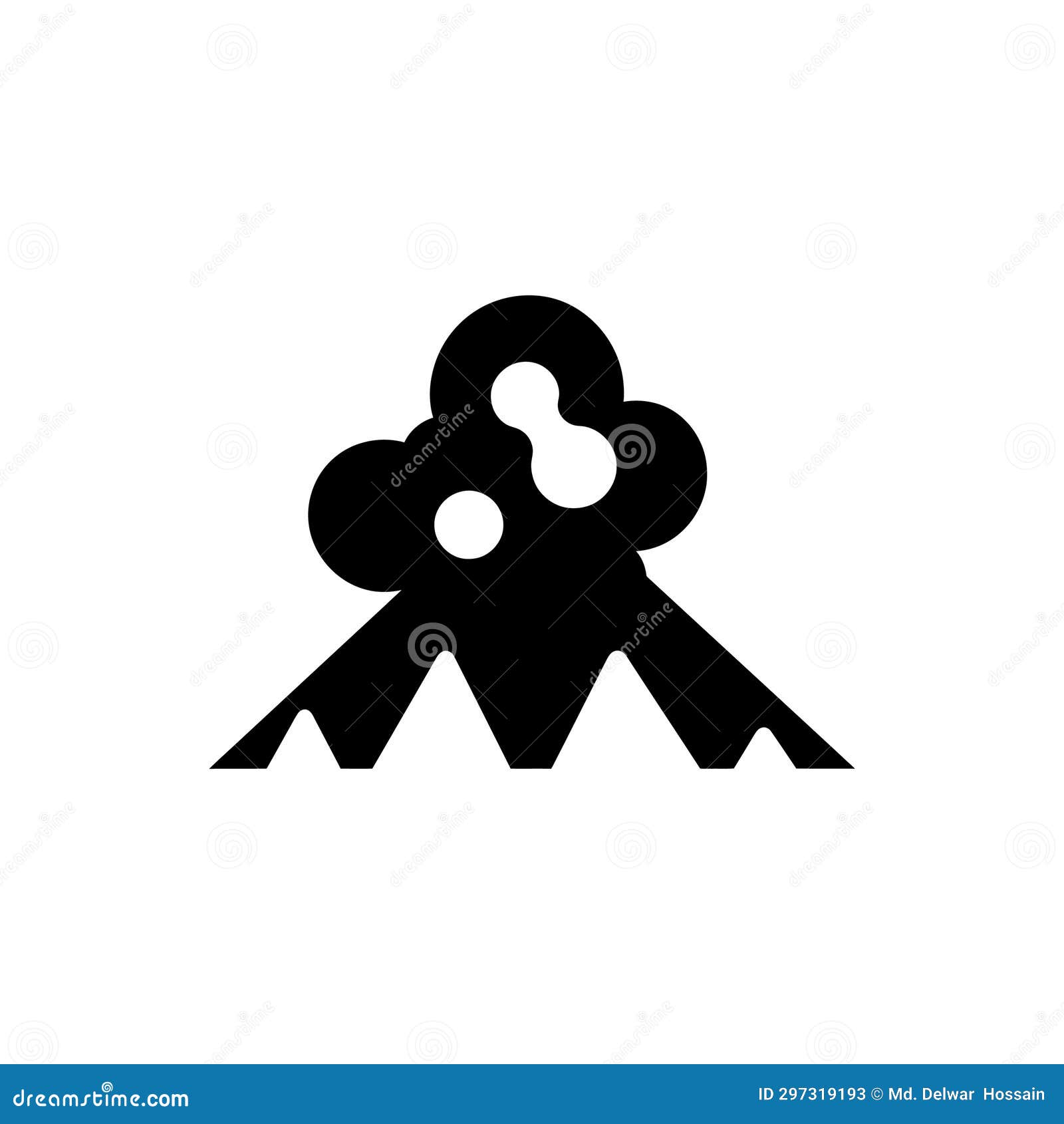 Eruption Icon stock vector. Illustration of icon, vector - 297319193