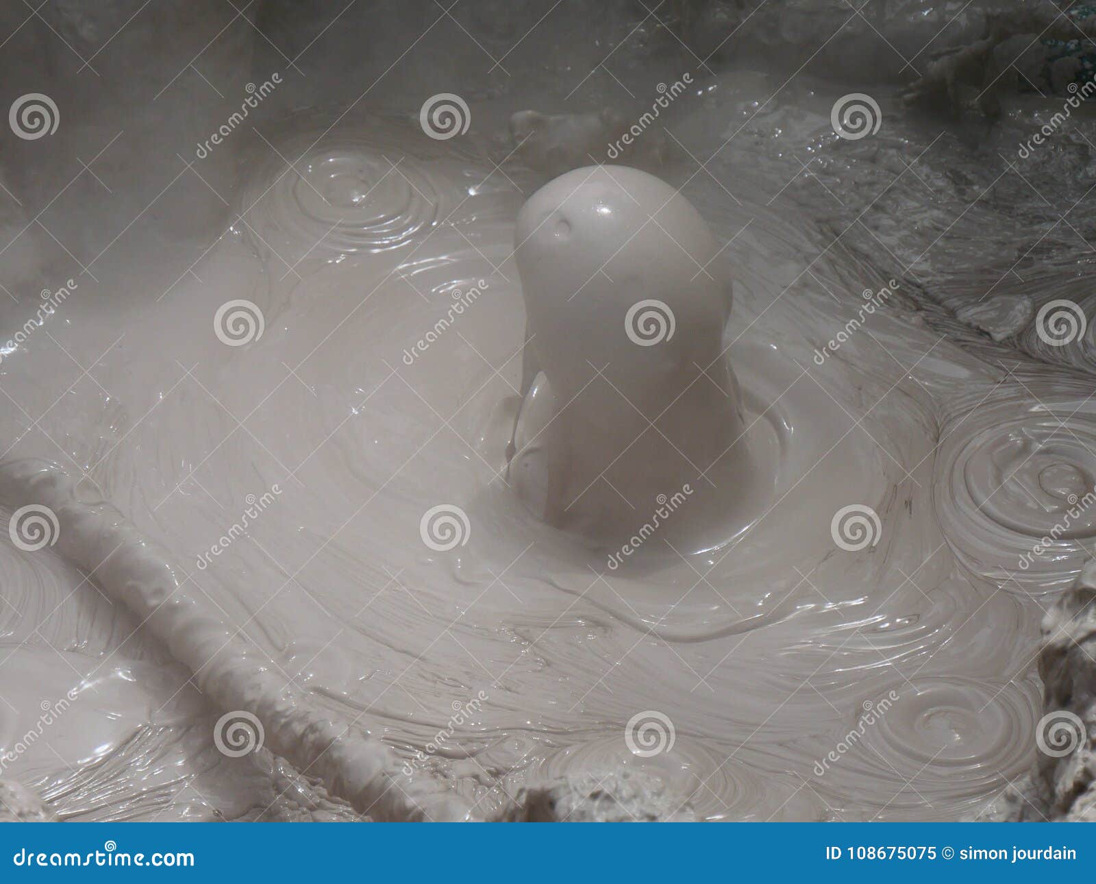 Mud bubble stock image. Image of smoke, eruption, bubble - 108675075