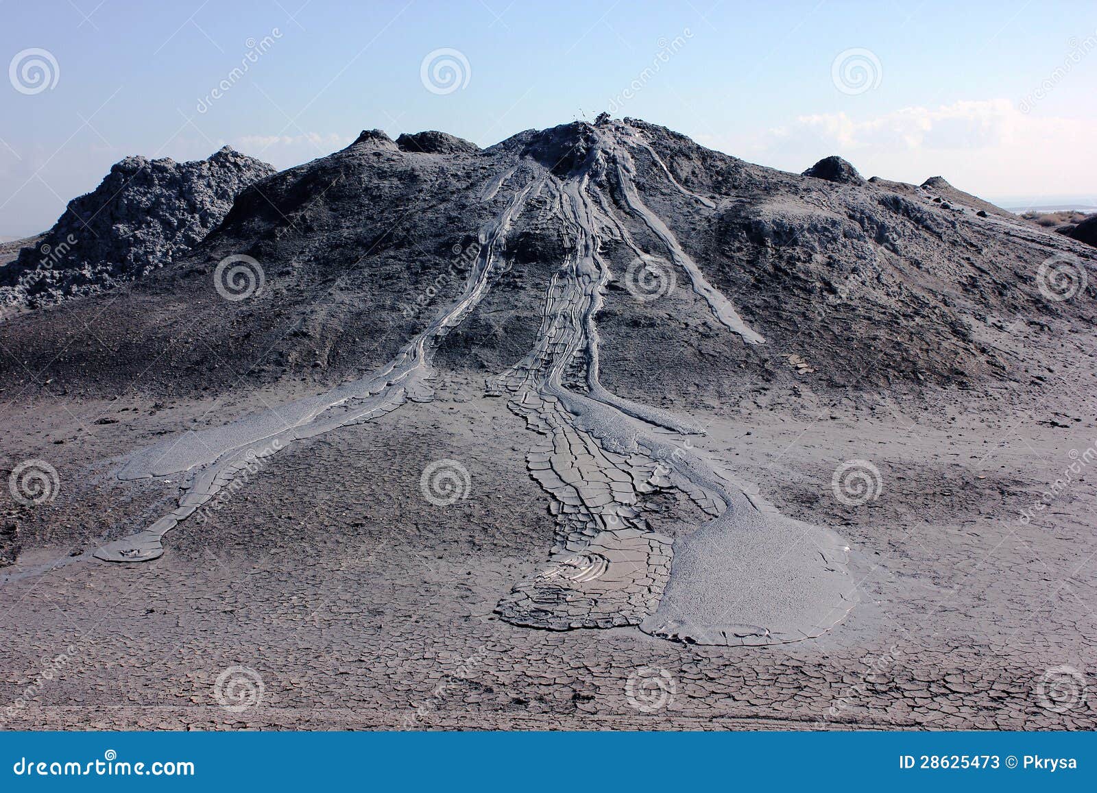 The Eruption of Mud Volcano Stock Image - Image of park, dirt: 28625473