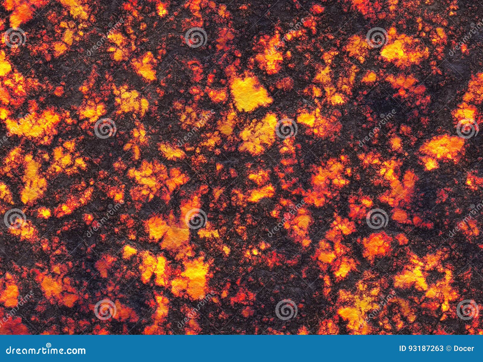 Eruption Volcano. Solidified Lava Texture Stock Illustration ...