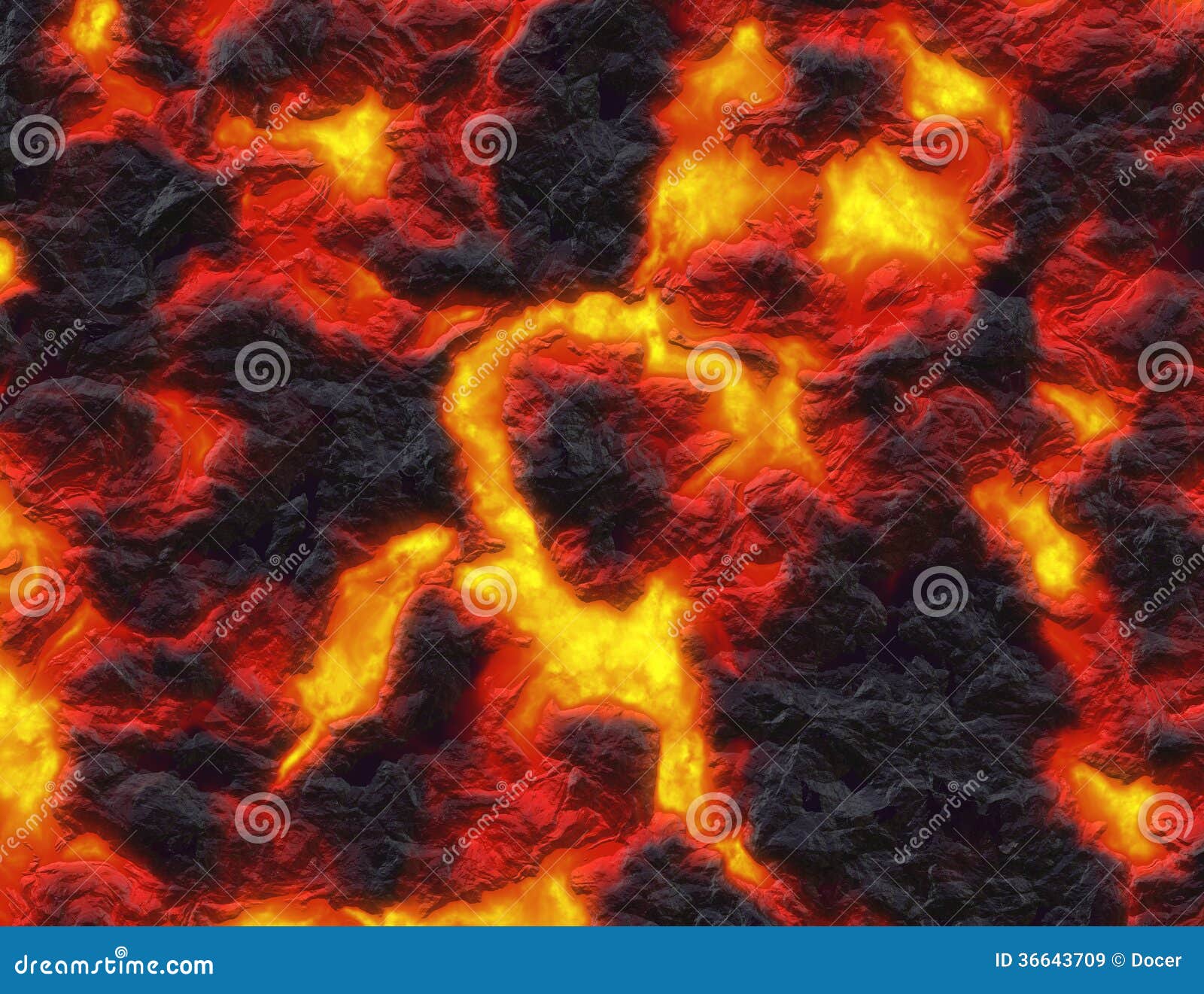 Solidified Hot Lava Texture Of Eruption Volcano Stock Photo ...