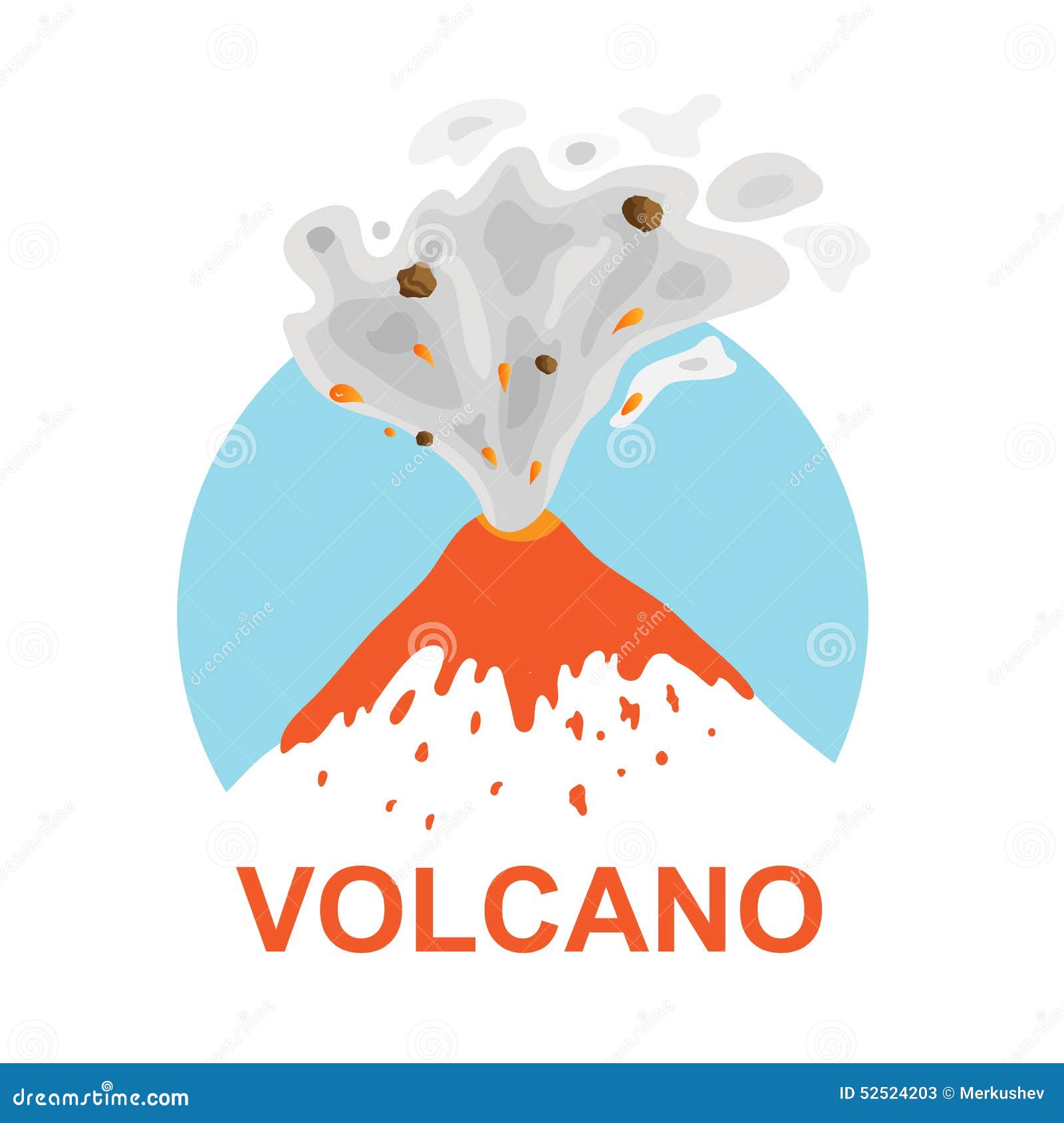 Volcano Vector Eruption And Volcanism Or Explosion Convulsion Of Nature ...