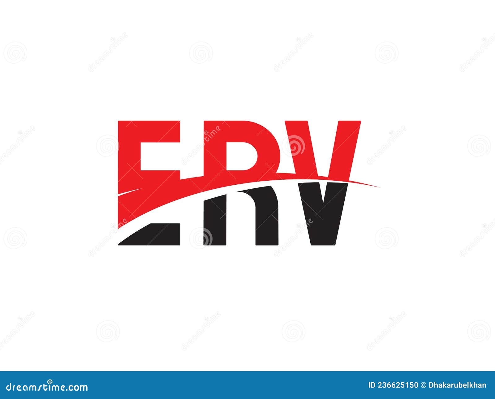 ERV Letter Initial Logo Design Vector Illustration Stock Vector ...