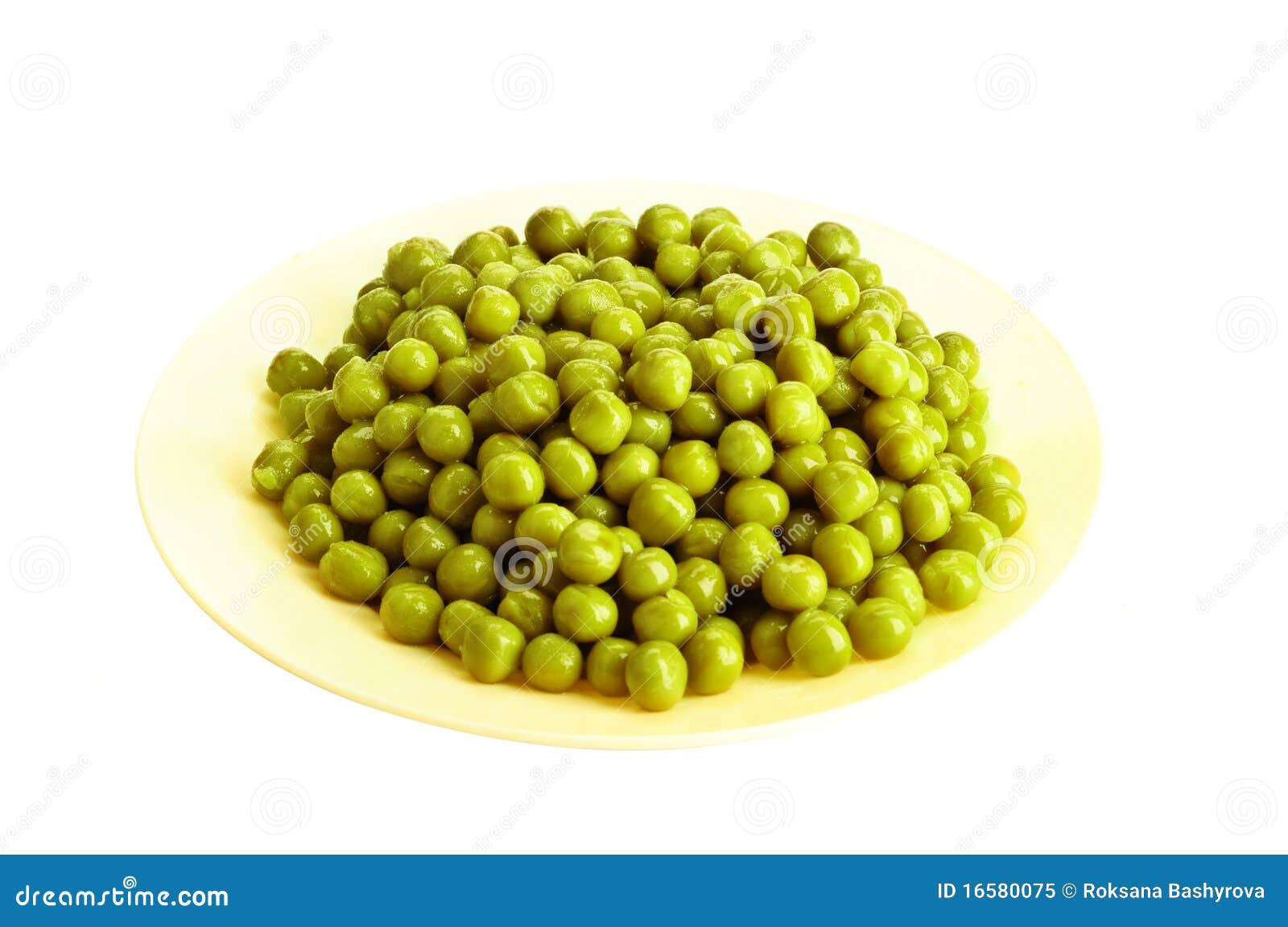 Ervilha verde enlatada imagem de stock. Imagem de frescor - 16580075