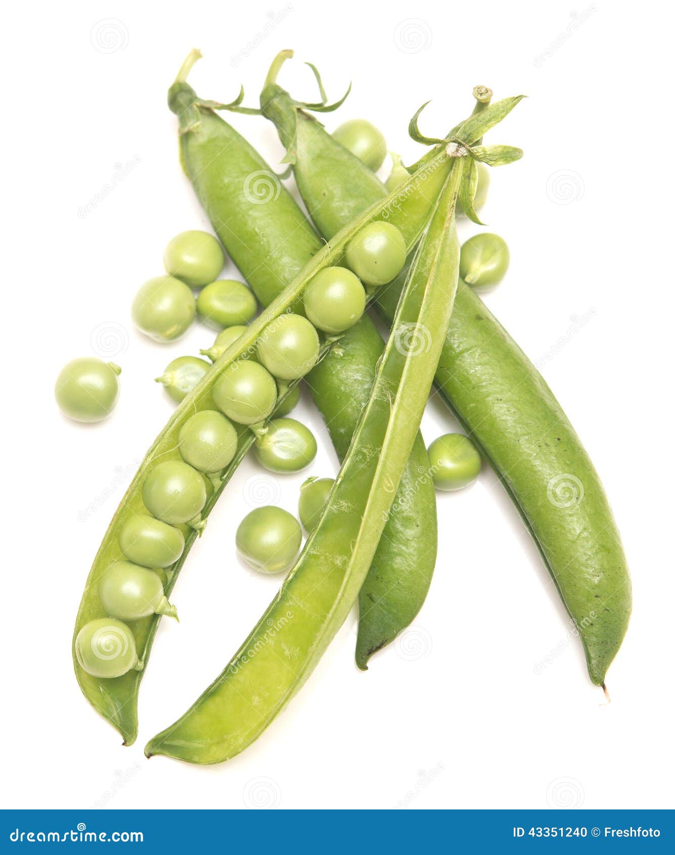 Ervilha verde fresca foto de stock. Imagem de aberto - 43351240