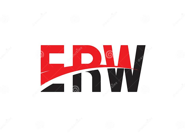ERW Letter Initial Logo Design Vector Illustration Stock Vector ...