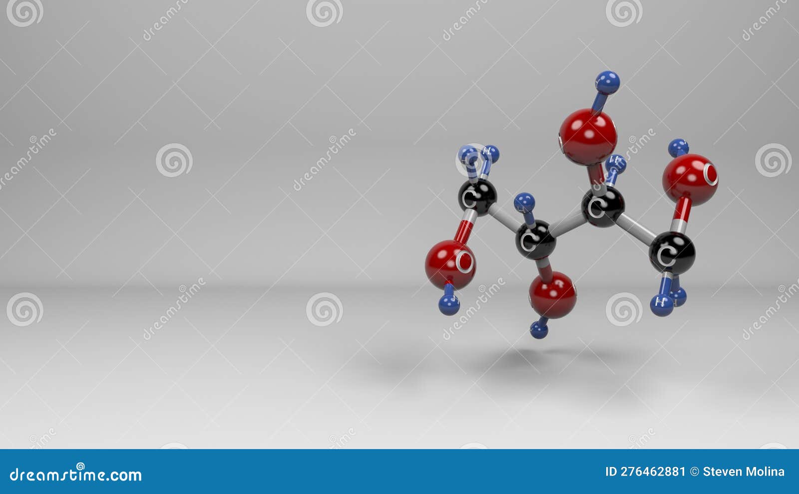 Erythritol Molecule 3D Render Illustration Stock Illustration ...