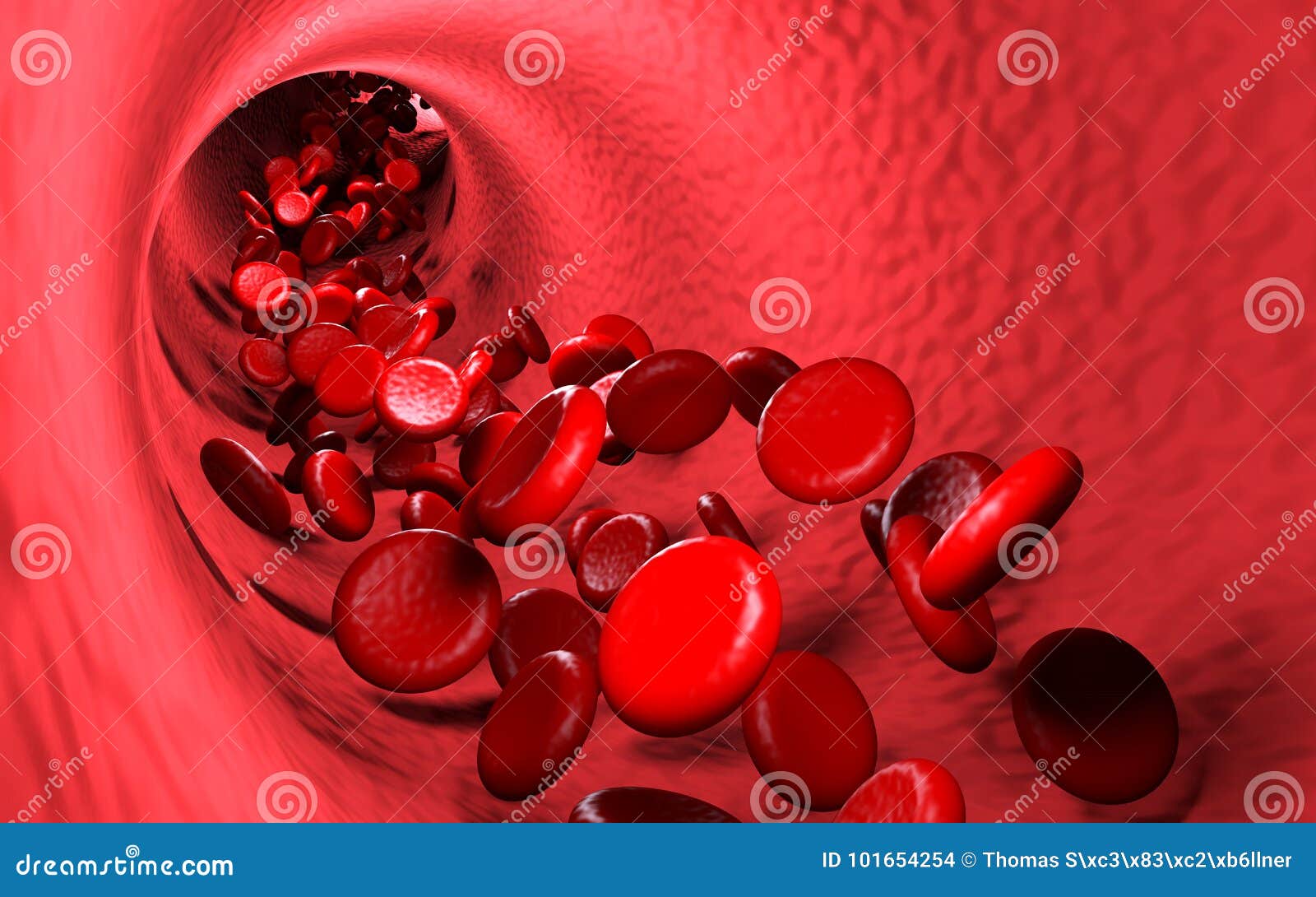 3d Erythrocyte Or Red Blood Cell Medicine Isolated On White Background ...