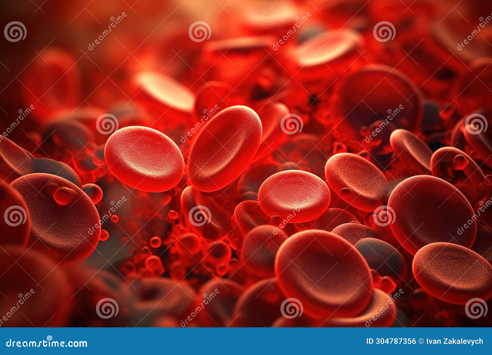 Erythrocytes Under a Microscope Stock Photo - Image of laboratory ...