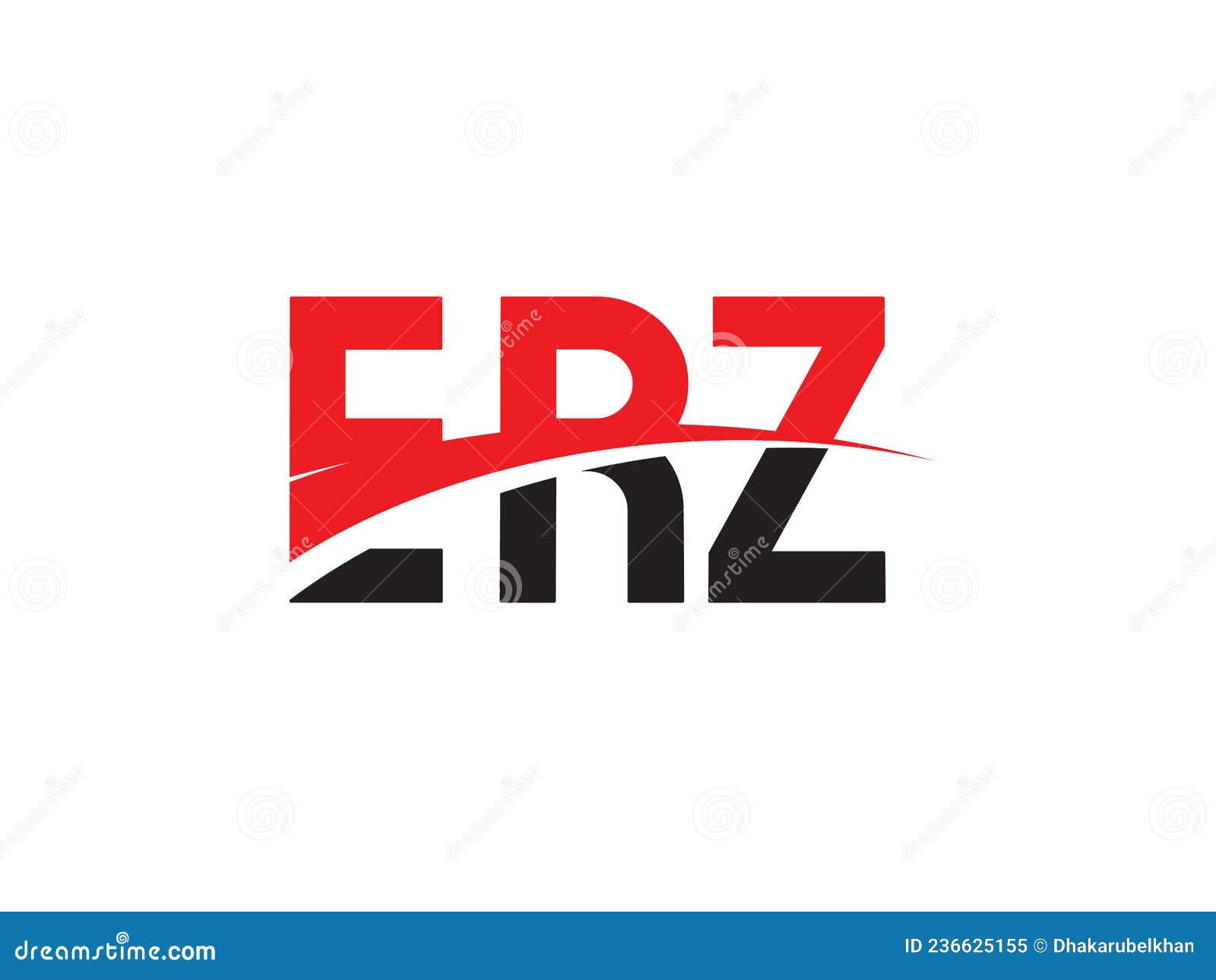 ERZ Letter Initial Logo Design Vector Illustration Stock Vector ...