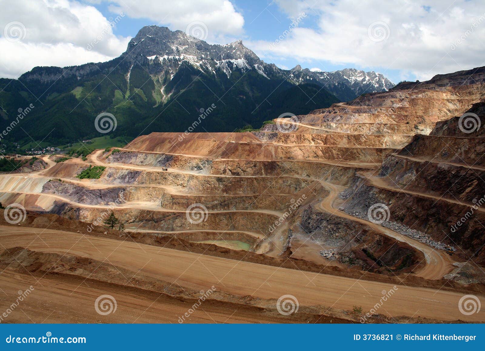 Erzberg stock image. Image of industry, iron, steel, mining - 3736821