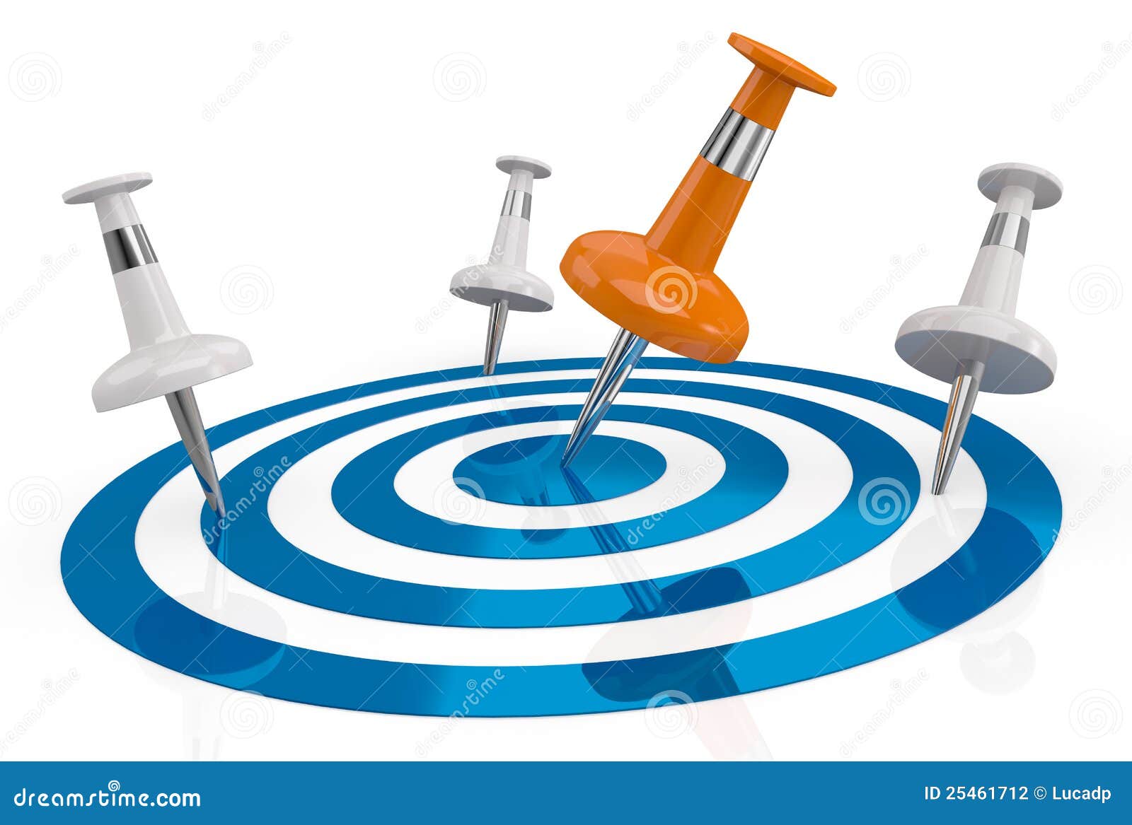 Erzielen Sie ein Ziel stock abbildung. Illustration von clips - 25461712