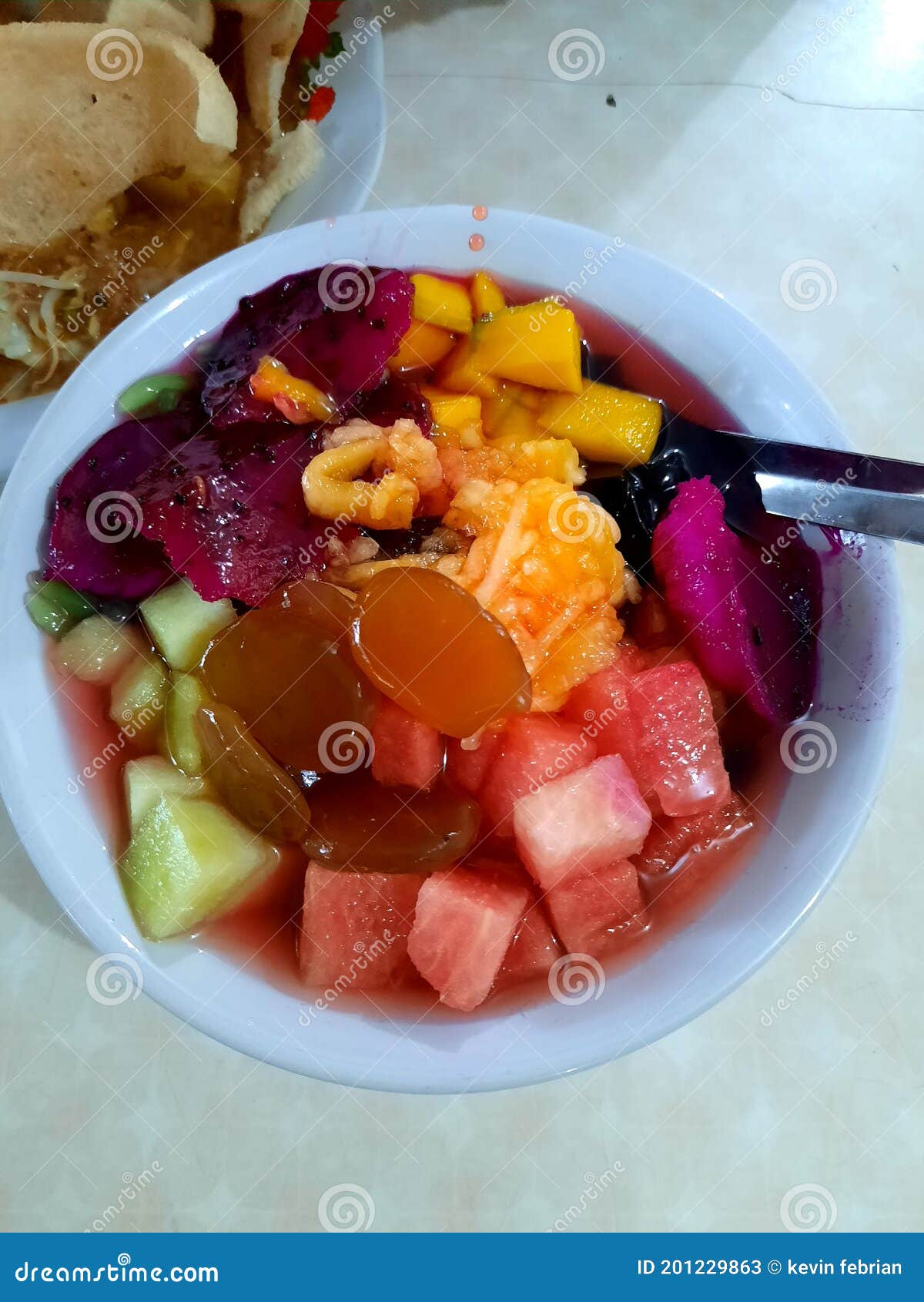 Es Buah Ice Fruit Indonesian Food Stock Image - Image of dessert, dish ...